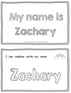 Printable Custom Name Book Maker - A to Z Teacher Stuff