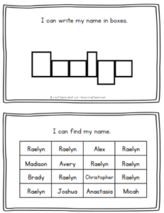 Printable Custom Name Book Maker - A to Z Teacher Stuff