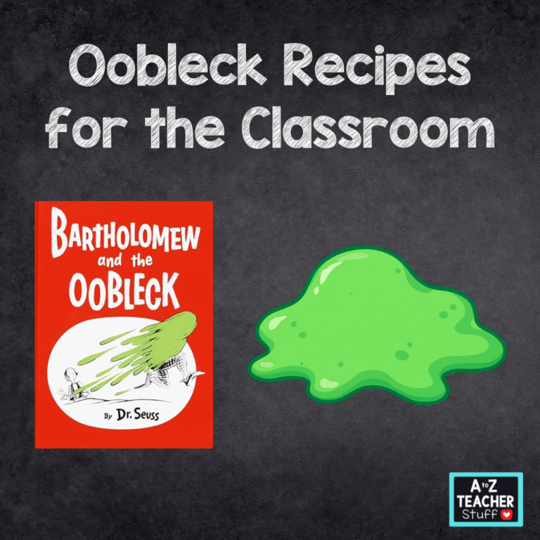 Oobleck Recipes for the Classroom - A to Z Teacher Stuff
